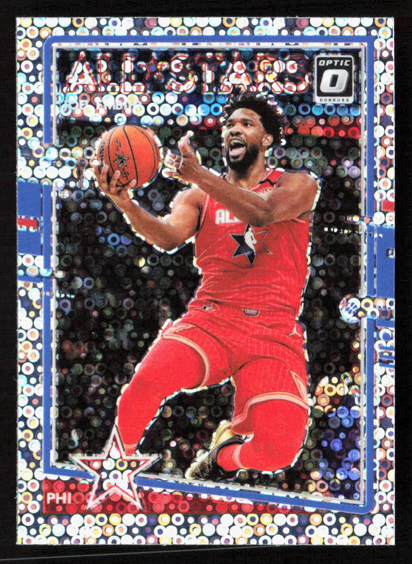 2020 Panini Donruss Optic Fast Break Joel Embiid All-Stars Disco Prizm ...