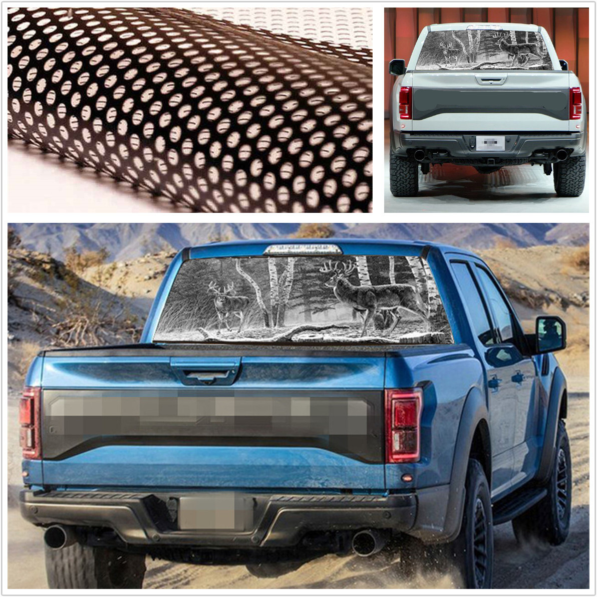 Car SUV Rear Window Graphics Decal Forest Animals Elk Vinyl Sticker 22 ...