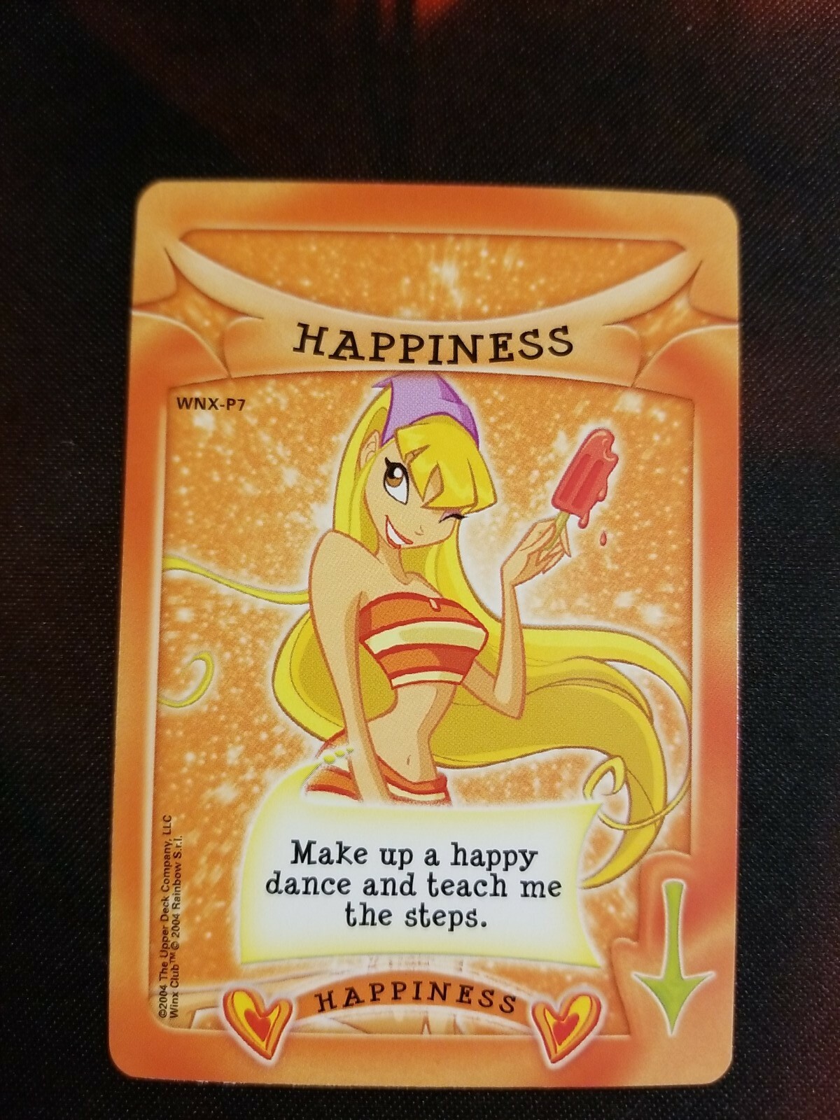 Winx Club Happiness Promo Card WNX-P7 Collectible Card Game Upper Deck ...
