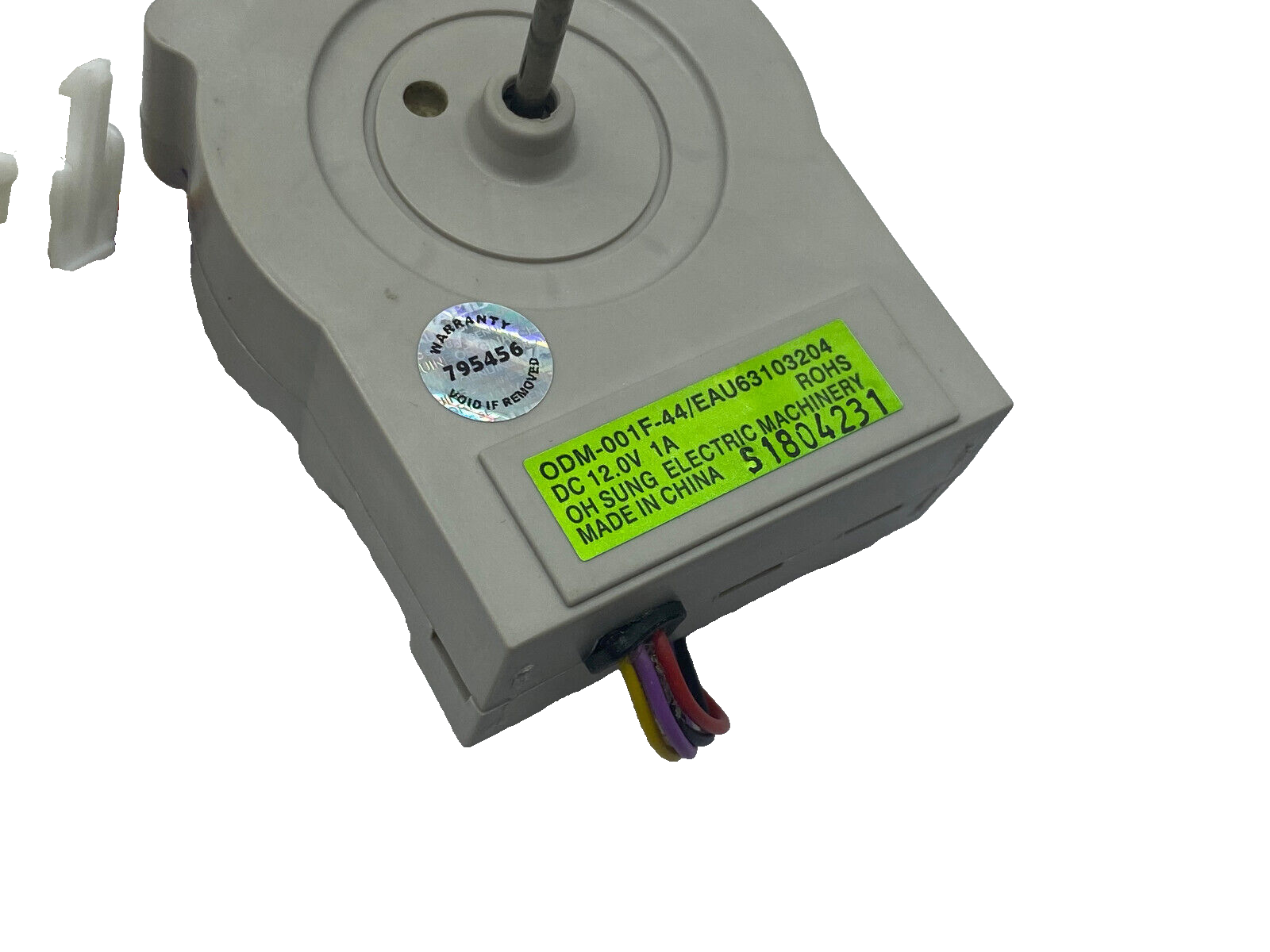 Genuine OEM LG Refrigerator Condenser Fan Motor and Blade EAU63103204 ...