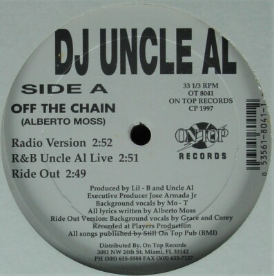 DJ UNCLE AL "OFF THE CHAIN" 1997 VINYL 12" SINGLE 6 MIXES ~RARE~ HTF ...