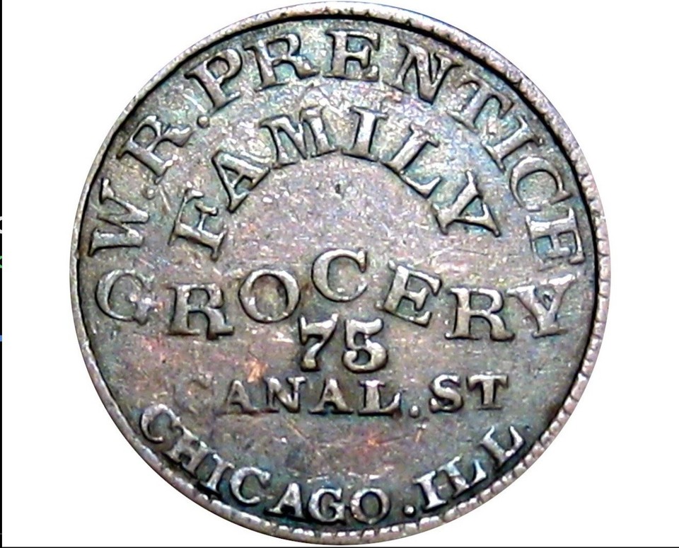 (3) Chicago Civil War Tokens/Merchant Store Cards. 3 Great Coins-See ...