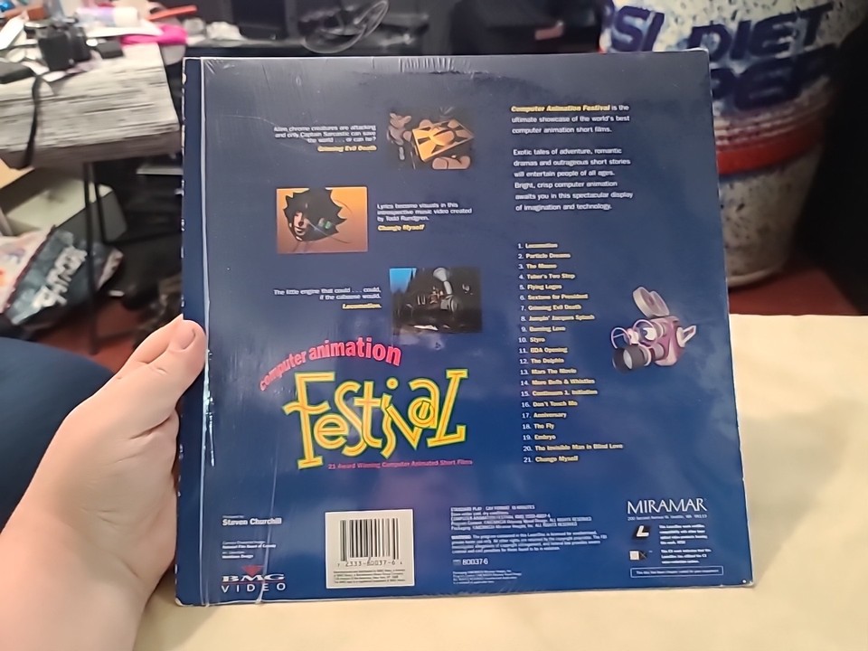 Computer Animation Festival Laserdisc Volume 1.0 22 Short Films Tested ...