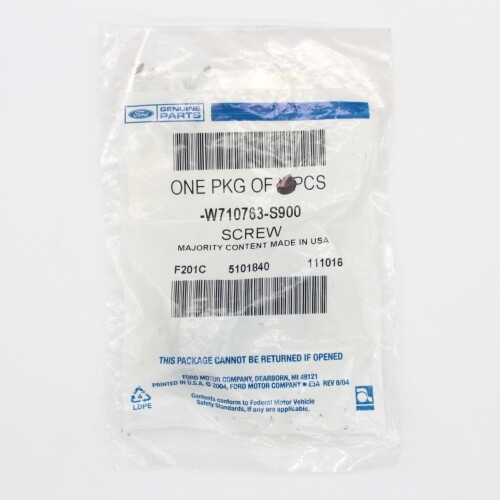 Ford Screw Part Number - W710763-S900 | eBay