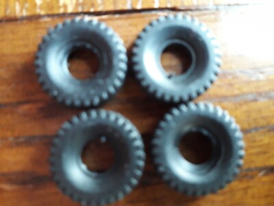 Dinky x4 replacement tyres std 20mm black block | eBay UK