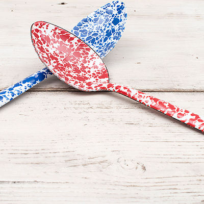 Crow Canyon Enamelware 12" Serving Utensil Serving Spoon, 7 Colors ...