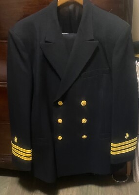 US Navy Officers Commanders Black Uniform, Male | eBay