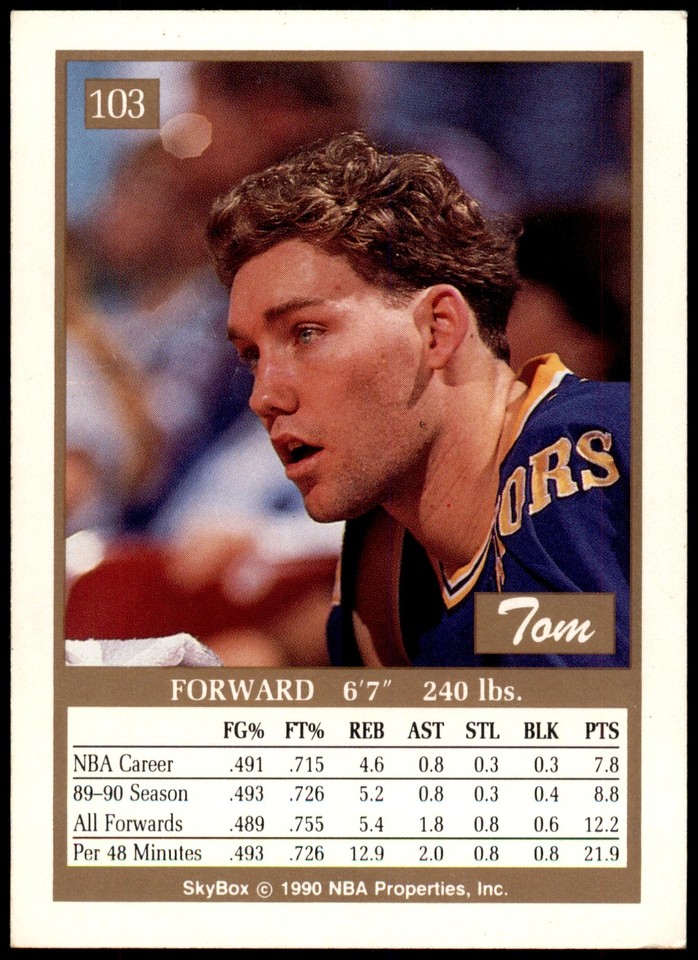 Tom Tolbert #103 1990-91 SkyBox | eBay
