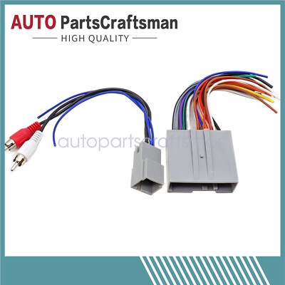 Car stereo radio wiring harness adapter plug kit for ford explorer F150 ...