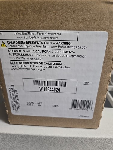 W10844024 Whirlpool Valve | eBay