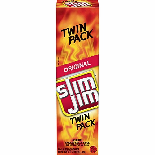Slim Jim Twin Pack Smoked Meat Stick Original Flavor 1.94 oz. (24-Count ...