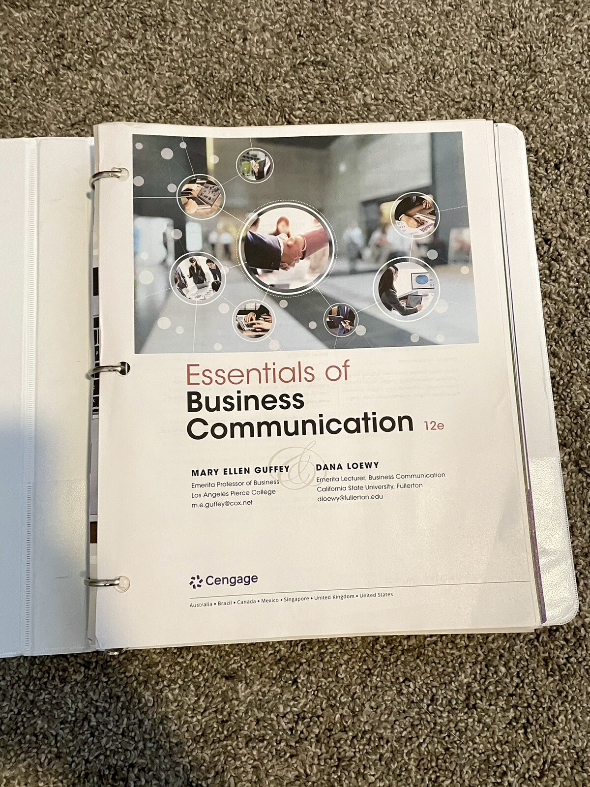 Essentials of Business Communication by Dana Loewy and Mary Ellen ...
