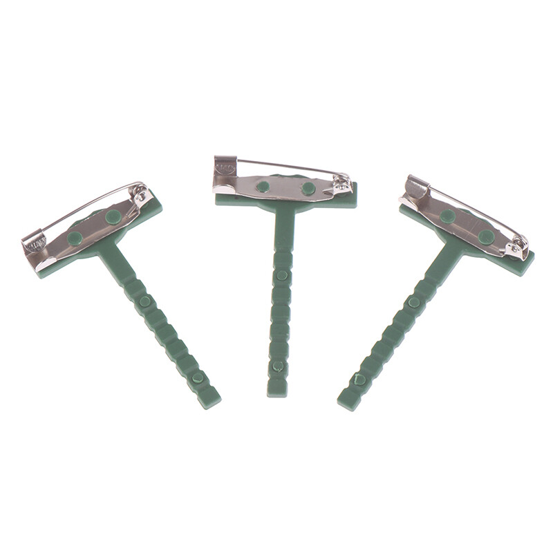 20pcs Plastic Metal Brooches Unisex Shirt Collar Pins Fake Flower ...