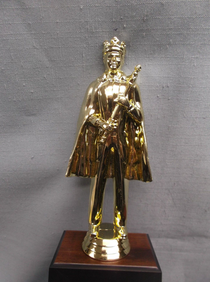 male trophy award king topper royal purple column prom pageant | eBay