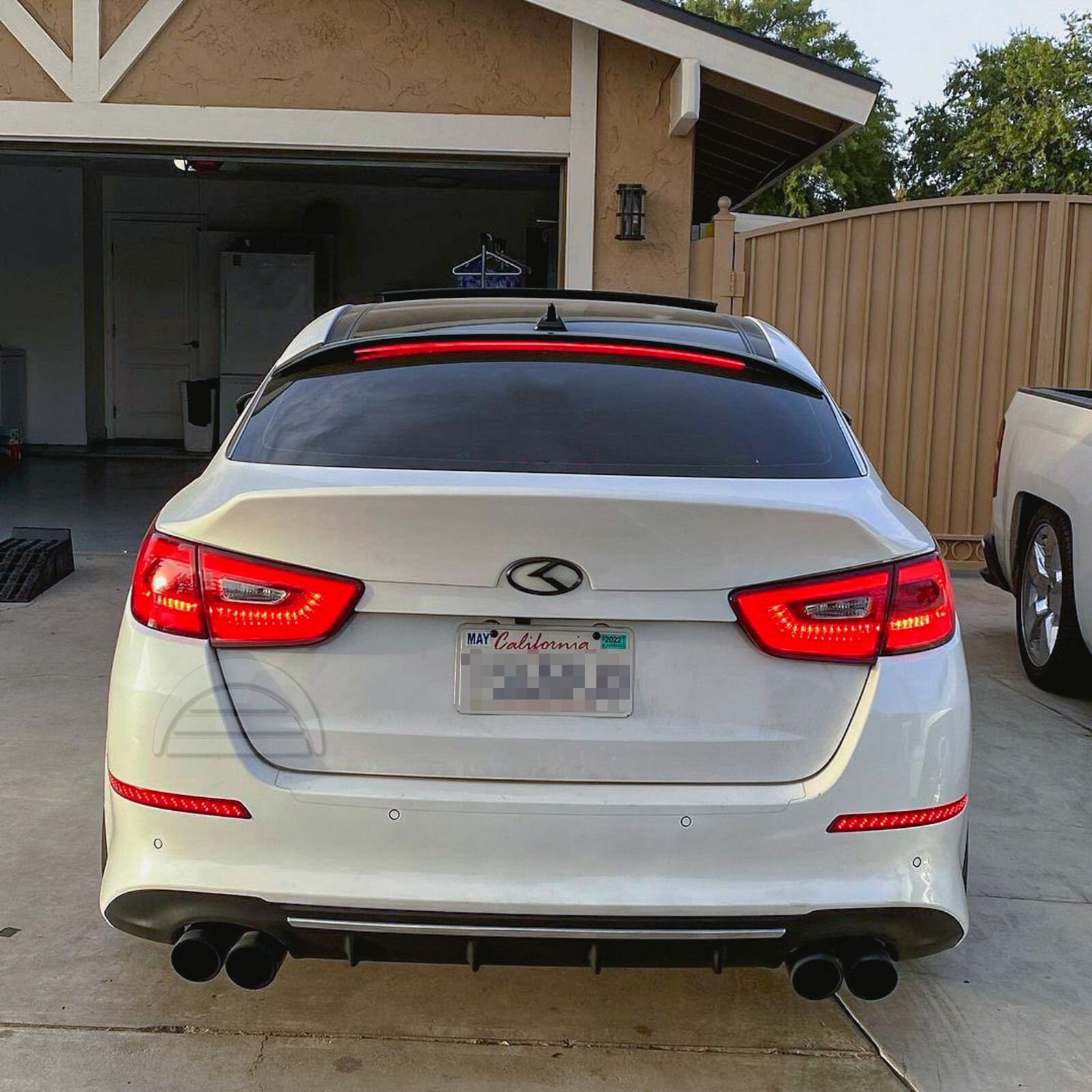 Ducktail spoiler for Kia K5 / Optima TF 2013 - 2016 Facelift Duckbill ...