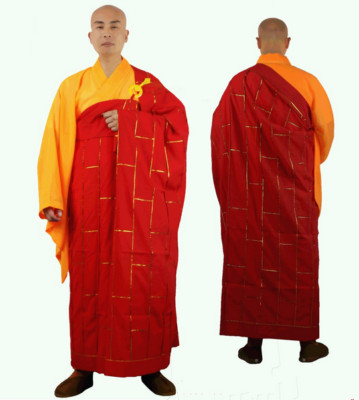 Shaolin monk dress Buddhist robe meditation kung fu clothes Haiqing lay ...