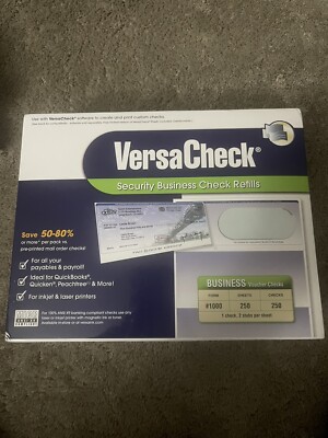 VersaCheck Security Business Check Refills: Form #1000 Business Voucher ...