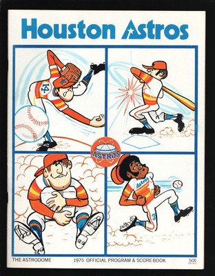 Houston Astros Official Program & Score Book 1975-Player photos ...