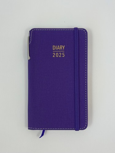 2025 Diary Contempo Slim Week to View w/ Pen Violet Ozcorp D823 for ...