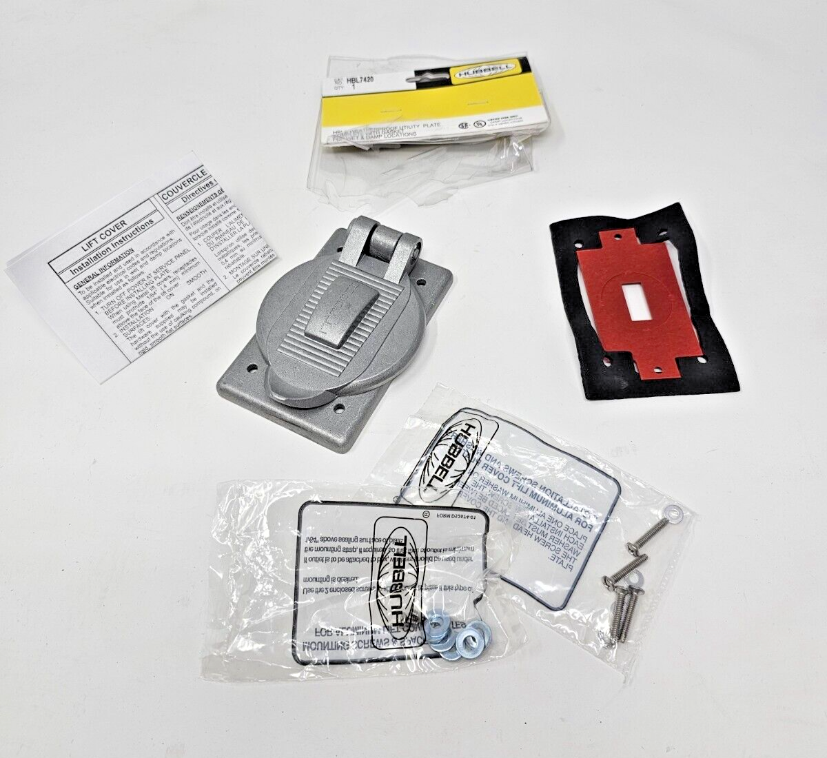 Hubbell Wiring Device-Kellems Hbl7420 1 -Gang Vertical Weatherproof ...