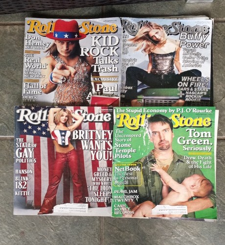 Vtg Rollingstones Magazines Kid Rock Buffy Vampire Slayer Britney ...