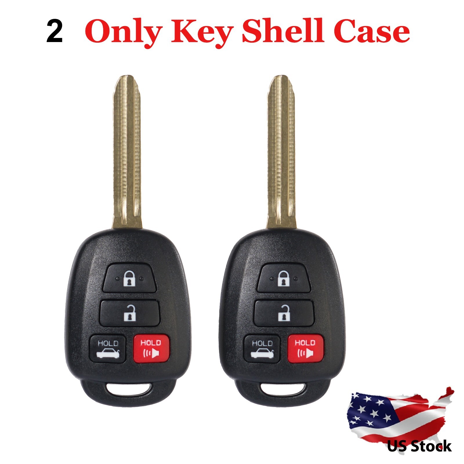 2 For 2014 2015 2016 2017 2018 Toyota Corolla Keyless Entry Remote Key ...