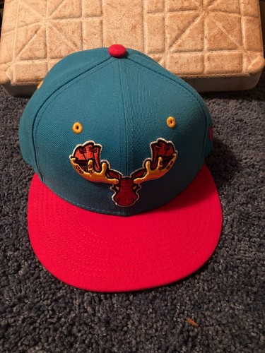 PORTLAND SEA DOGS GAME USED WORN AlCES DE MAINE HAT 7 1/8 | eBay