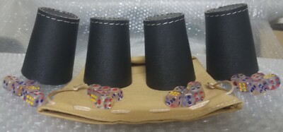 Perudo South American Dice Game in Elegant Real Leather Dice Cups ...