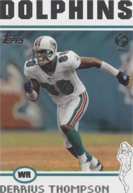 2004 Topps - Derrius Thompson #196 1st Edition for sale online | eBay