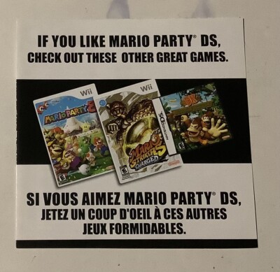 Mario Party Ds Insert Only Nintendo Ds | eBay