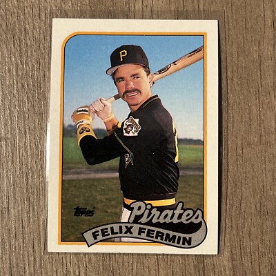 1989 Topps #303 Felix Fermin Pirates | eBay