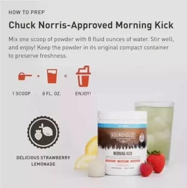 By Chuck Norris Morning Kick, Greens Superfood Powder Supplement with ...