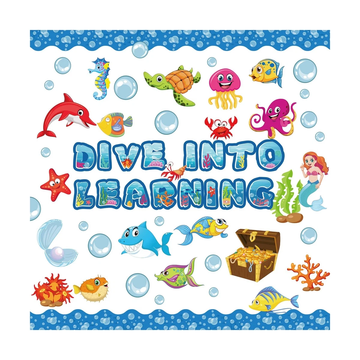 Ocean Themed Classroom Bulletin Board