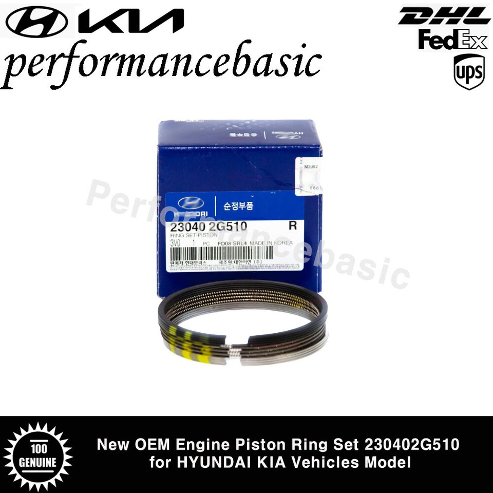 New OEM Engine Piston Ring Set 230402G510 for HYUNDAI KIA Vehicles ...