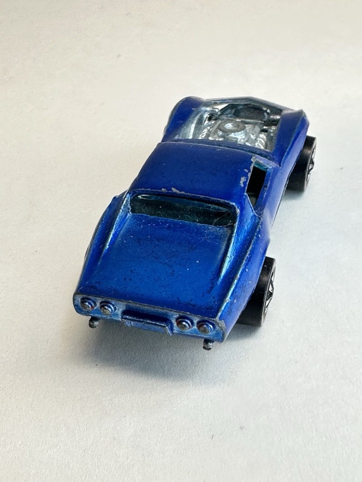 Vintage Hot Wheels Redline 1968 Custom Corvette Ice Light Blue Dark ...
