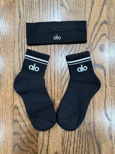 ALO Bundle Headband and UNISEX HALF-CREW THROWBACK SOCKS brand new | eBay