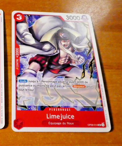 ONE PIECE CARD GAME CARTE FRANCAISE ST23 LIME JUICE OP09-014 FR MINT | eBay