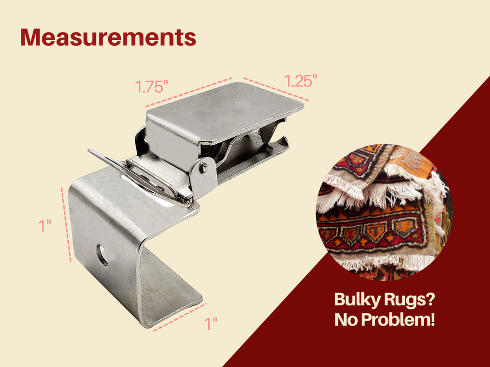 RUG CLIPS HEAVY DUTY (20 Pcs) HANGING CLIP/RUG HOLDERS/RUG HANGERS ...