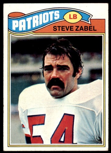 1977 Topps Steve Zabel Football Card New England Patriots #443 | eBay