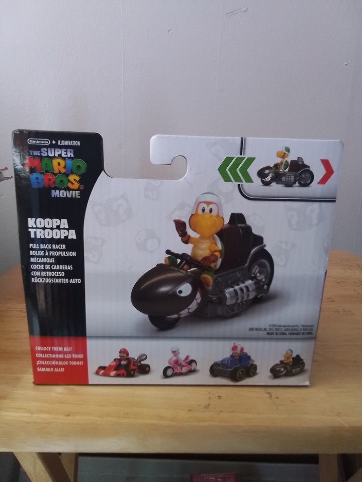 Super Mario Bros Movie KOOPA TROOPA Figure & Pull Back Racer Kart Toy ...