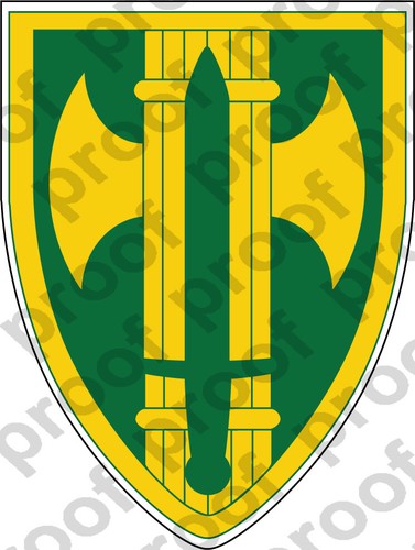 STICKER US ARMY UNIT 18th MP Brigade SHIELD | eBay