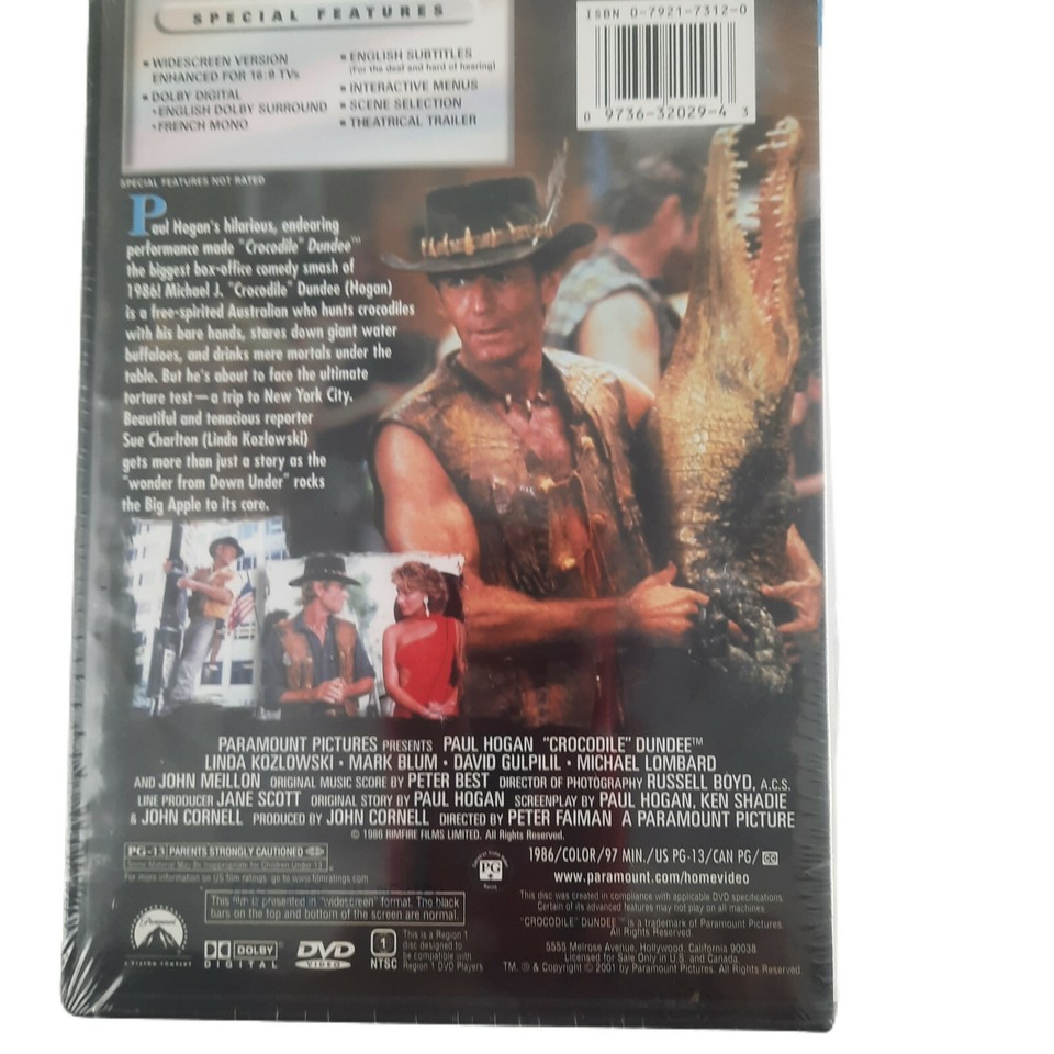 Crocodile Dundee DVD, Peter Turnbull, Terry Gill, Gerry Skilton, Steve ...