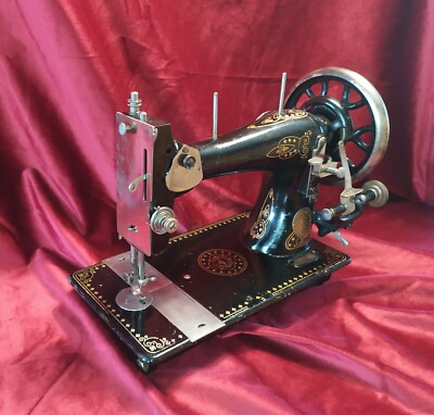 Antique Adolf Knoch sewing machine serviced long bobbin boat shuttle | eBay
