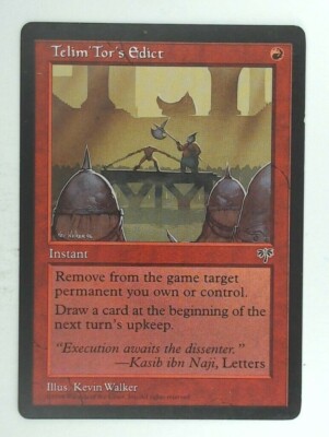 MTG Bling - Reserved List - Telim'Tor's Edict - Mirage -R224 | eBay