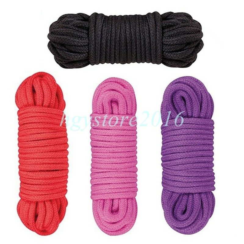 33ft/10M Thicken Cotton Hemp Rope Restraint Japanese Shibari Arm ...
