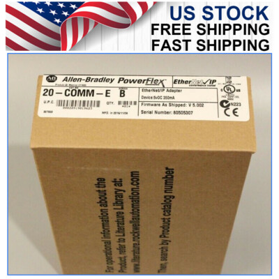 New Factory Sealed Allen-Bradley 20-COMM-E SER B Ethernet/IP Adapter 20 ...