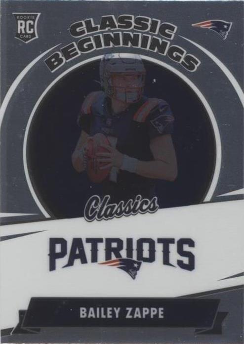 2022 Panini Classics - Classic Beginnings Bailey Zappe #CB-21 (RC) for ...