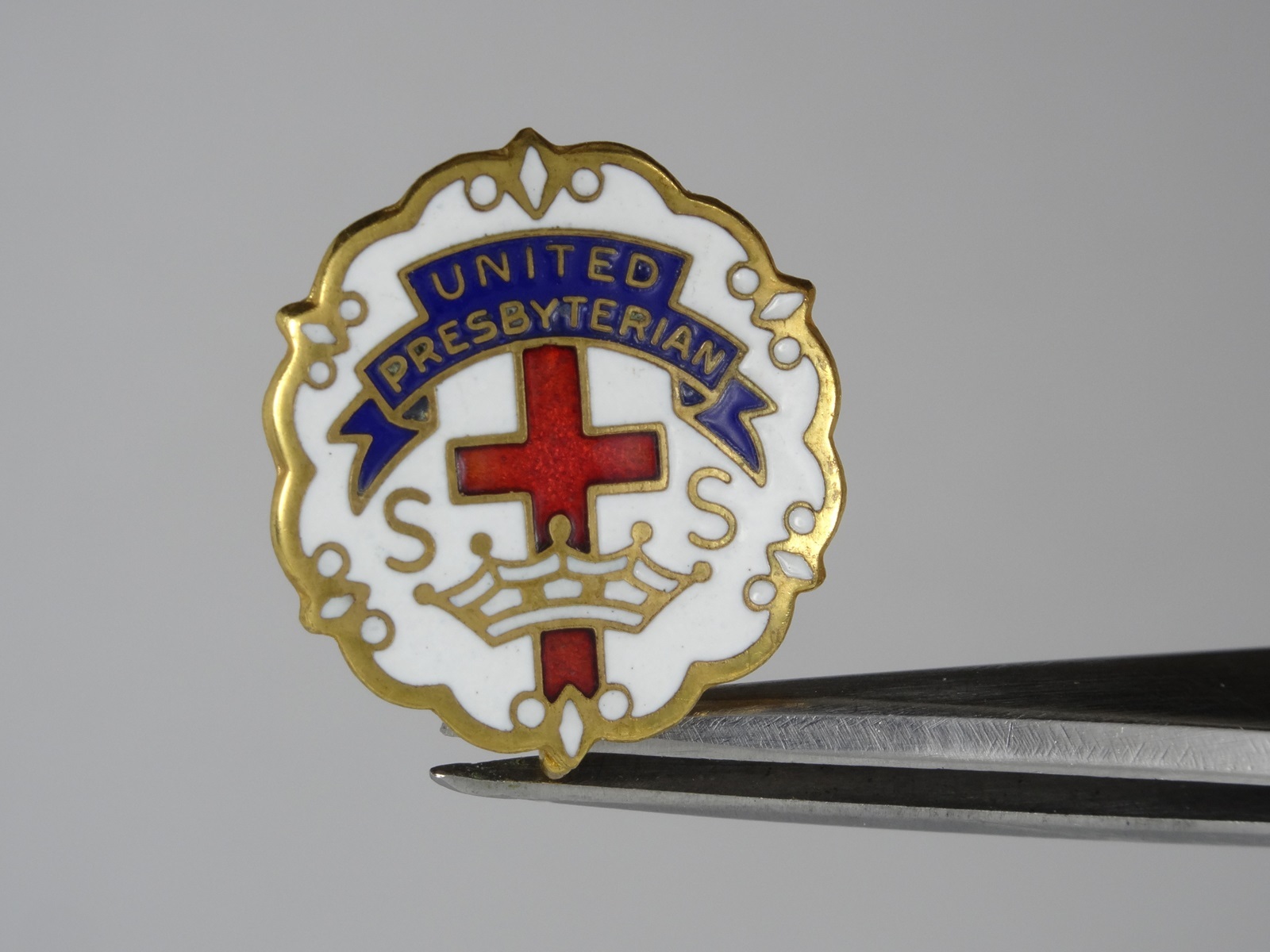 LOT of 2 VINTAGE PRESBYTERIAN CHURCH SUNDAY SCHOOL ENAMEL LAPEL PIN ~ 3 ...