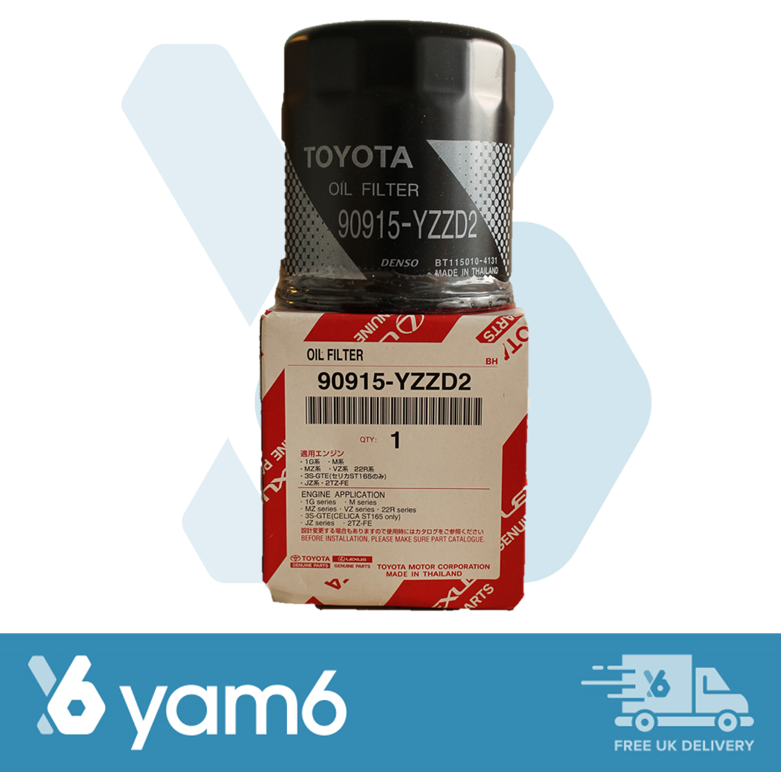 GENUINE TOYOTA OIL FILTER 90915-YZZD2 90915YZZD2 | eBay