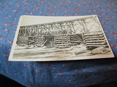 (1032) Old Postcard 191? Stanley Wissota Dam Under Construction ...